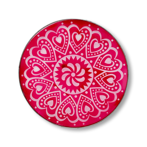 Heart Mandala Rangoli Stencil - themvshop.com