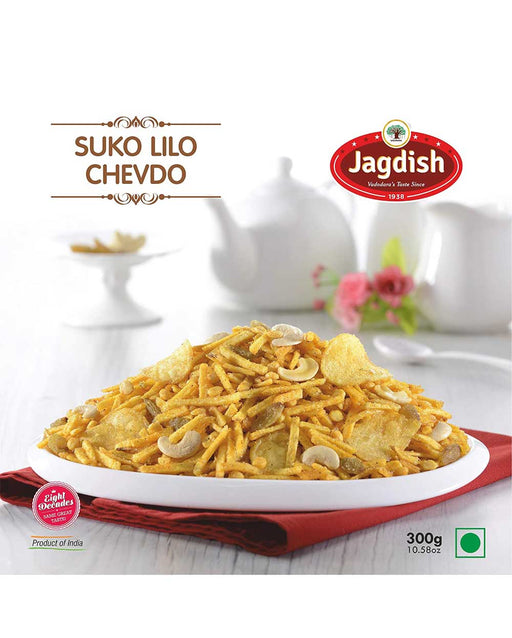 Jagdish Sukho Lilo Chevdo 300gm - themvshop.com