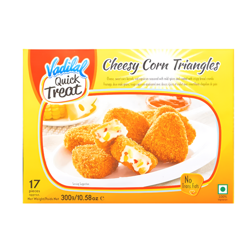 Vadilal Cheesy Corn Triangles 300g - themvshop.com
